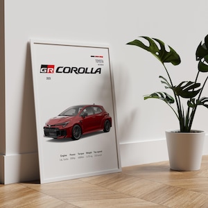 2025 Toyota GR Corolla Poster | Hot Hatch Artwork | Perfect Gift for ...