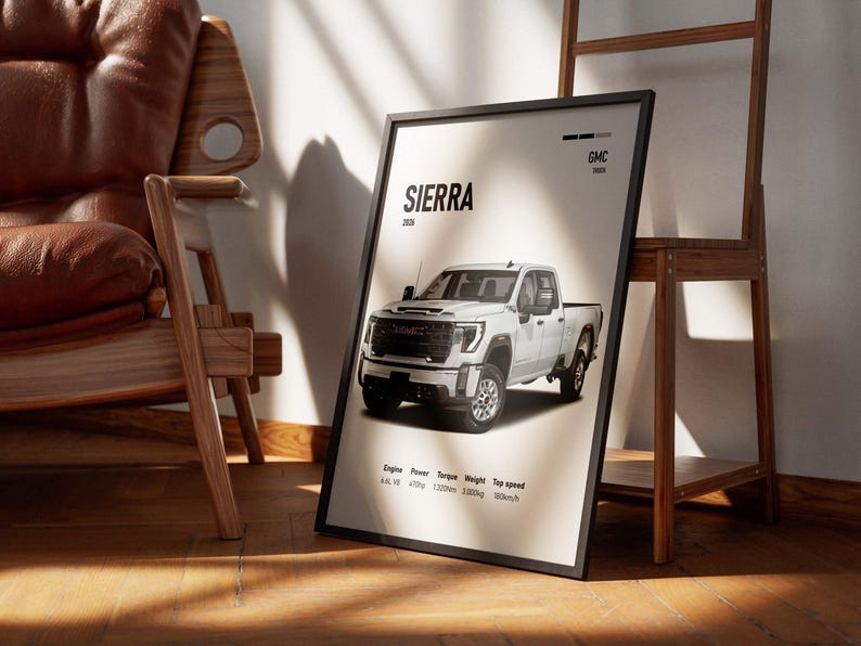 2026 GMC Sierra 2500 Poster | Digital Download | Heavy Duty Pickup ...