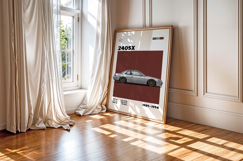 Nissan 240SX S13 Poster | Digital Download | JDM Drift Car Wall Art ...