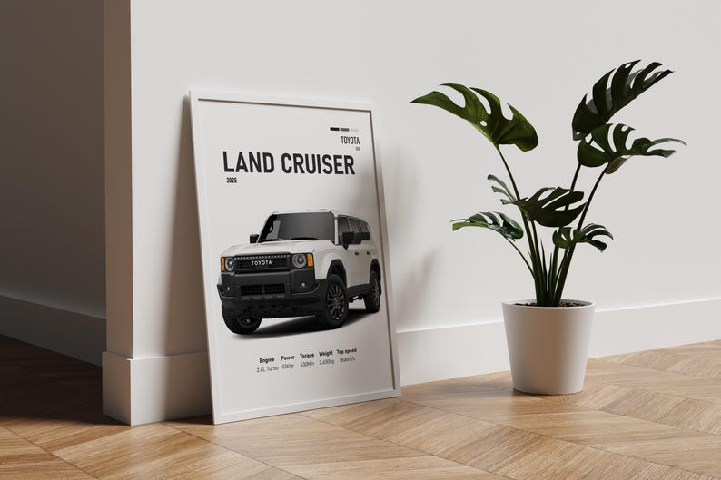 2025 Toyota Land Cruiser Poster | Printable Off-road Art | Digital ...