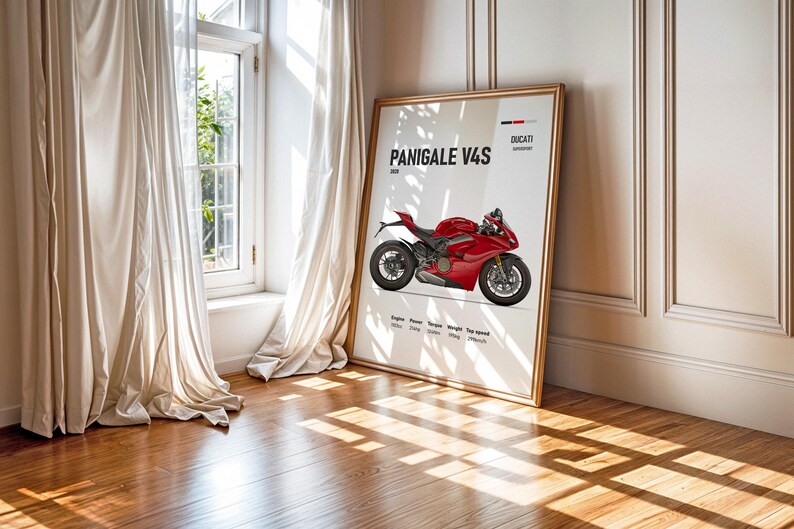 Ducati Panigale V4S 2020 Poster | Iconic Superbike Art | Ducati ...