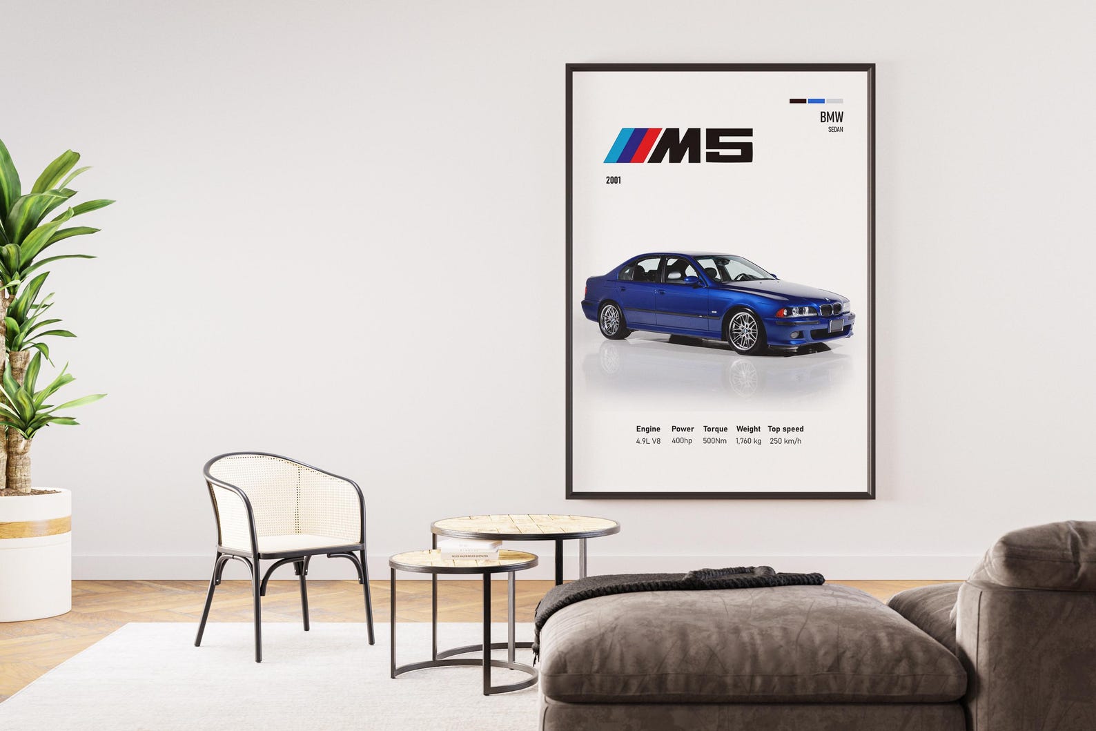 2001 BMW M5 Poster | Luxury Sports Sedan Art | Perfect Gift for BMW M5 ...