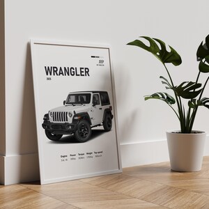 2025 Jeep Wrangler Poster | Off-road Adventure Digital Print ...