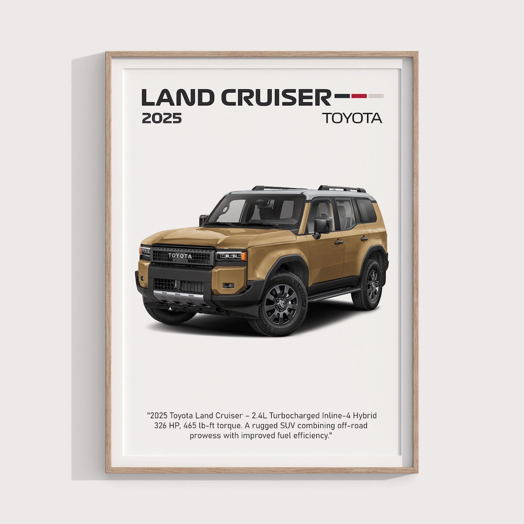 2025 Toyota Land Cruiser Poster | Digital Download for Off-road SUV ...