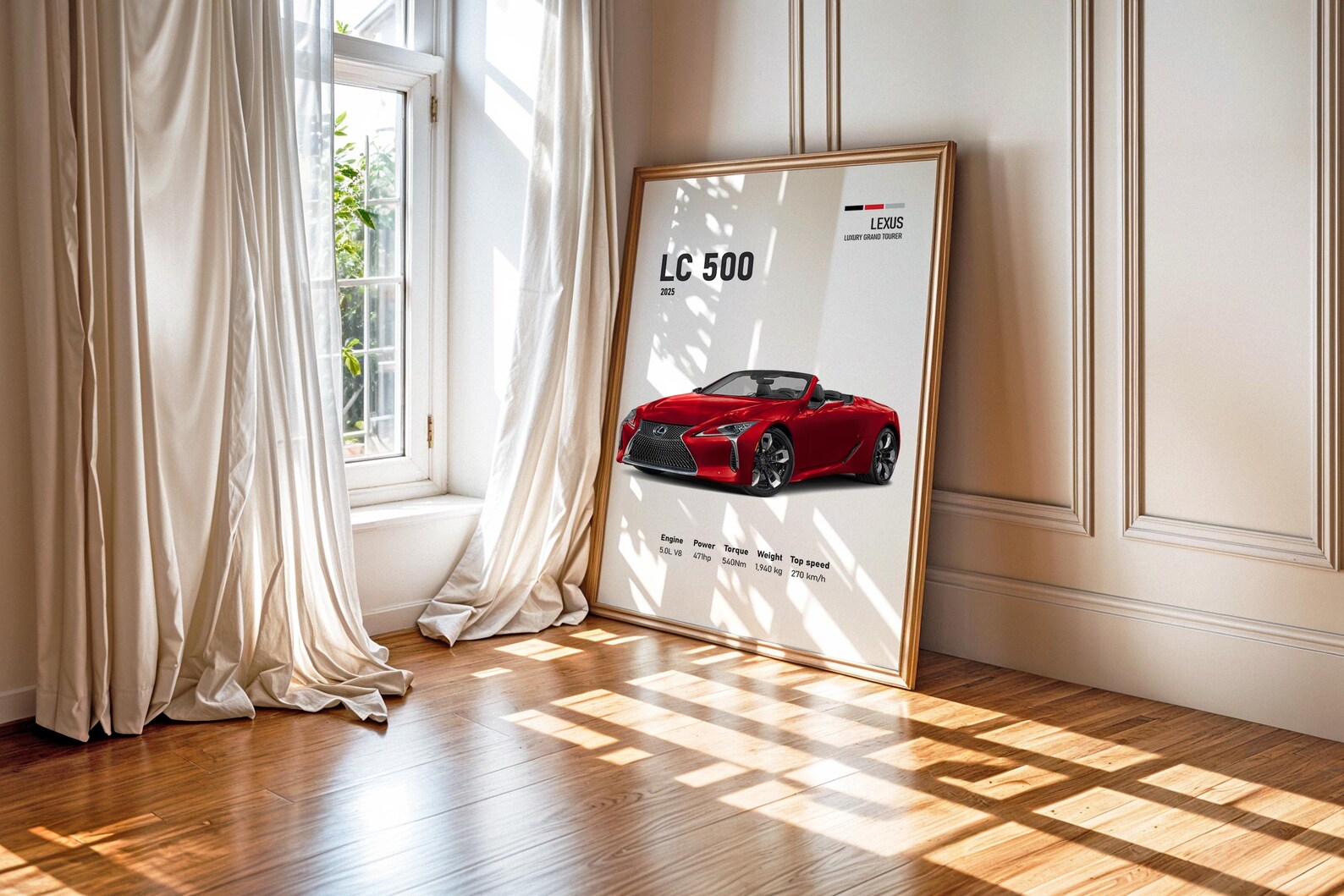 2025 Lexus LC 500 Poster | Luxury Car Digital Print | Printable Art for ...