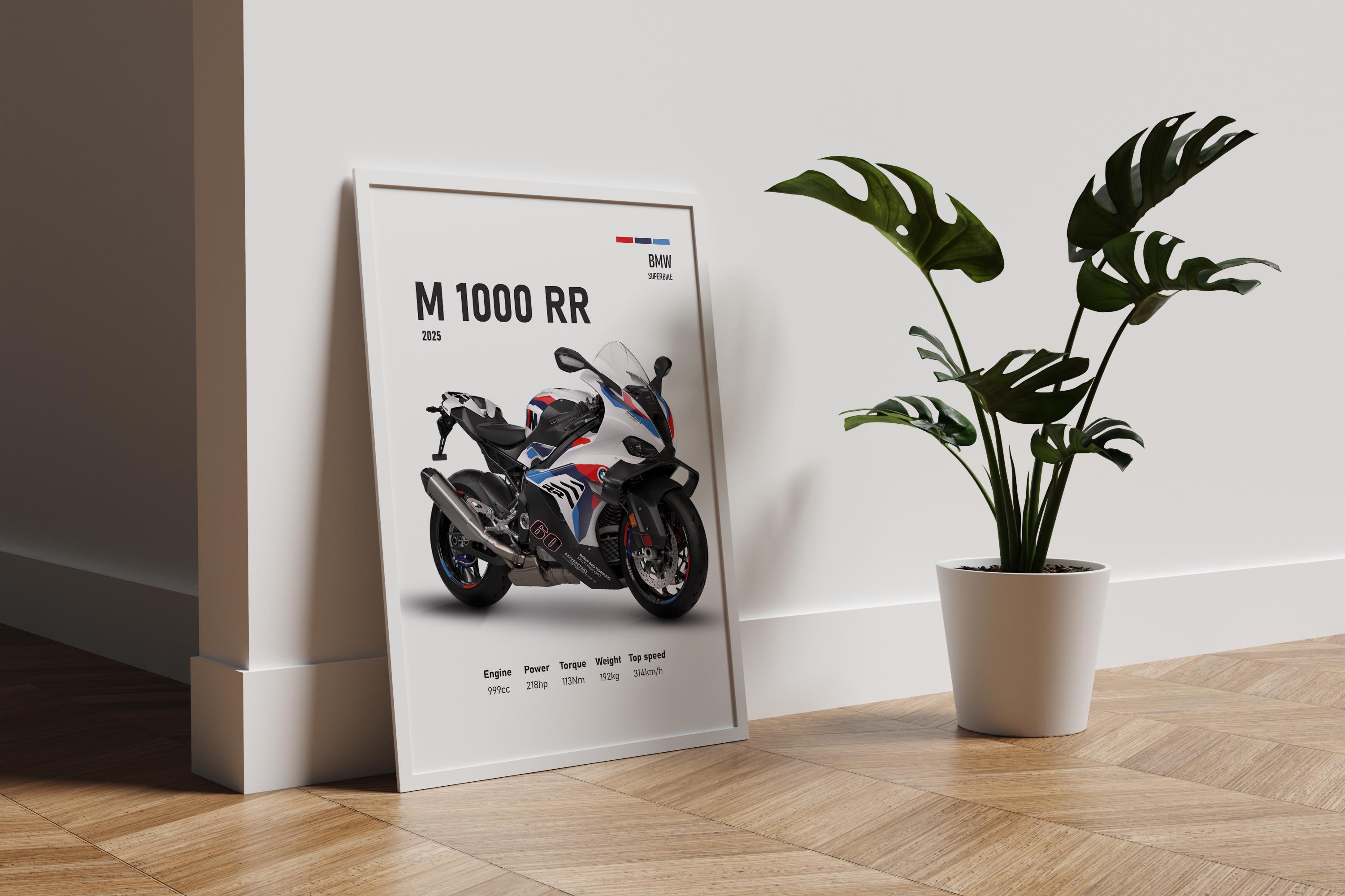 2025 BMW M 1000 RR Poster | Digital Download for Motorcycle Enthusiasts ...