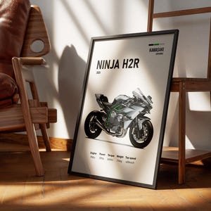 2025 Kawasaki Ninja H2R Poster | Supercharged Digital Print | Ultimate ...