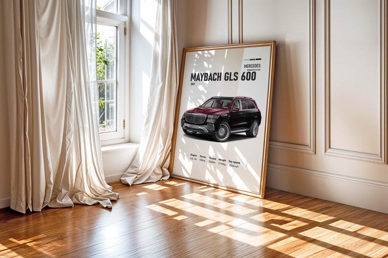 2025 Mercedes-maybach GLS 600 Poster | Digital Download | Luxury SUV ...