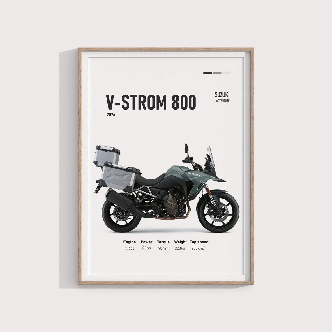 V-strom 800RE 2024 Suzuki Poster | Adventure Motorcycle Wall Art ...
