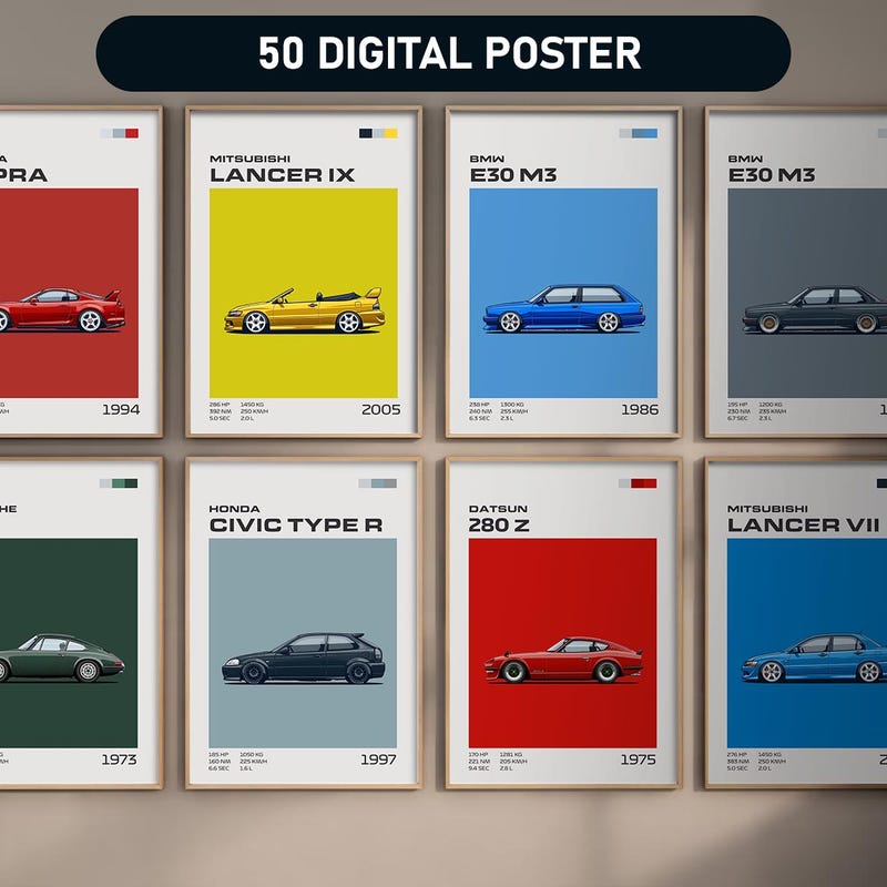 Car Posters - Etsy Canada