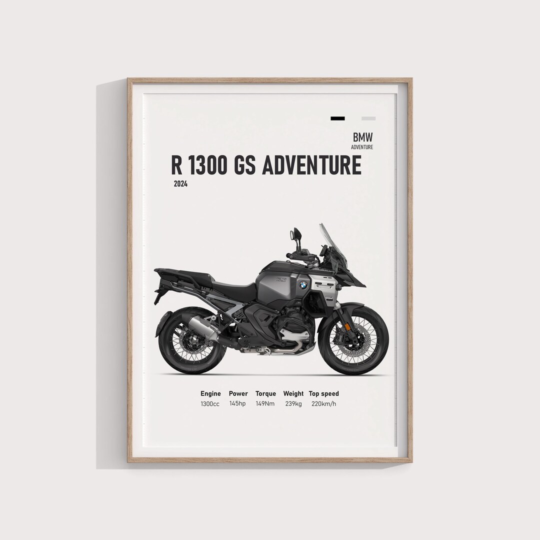 BMW R 1300 GS Adventure Poster | Ultimate Touring Motorcycle Art ...