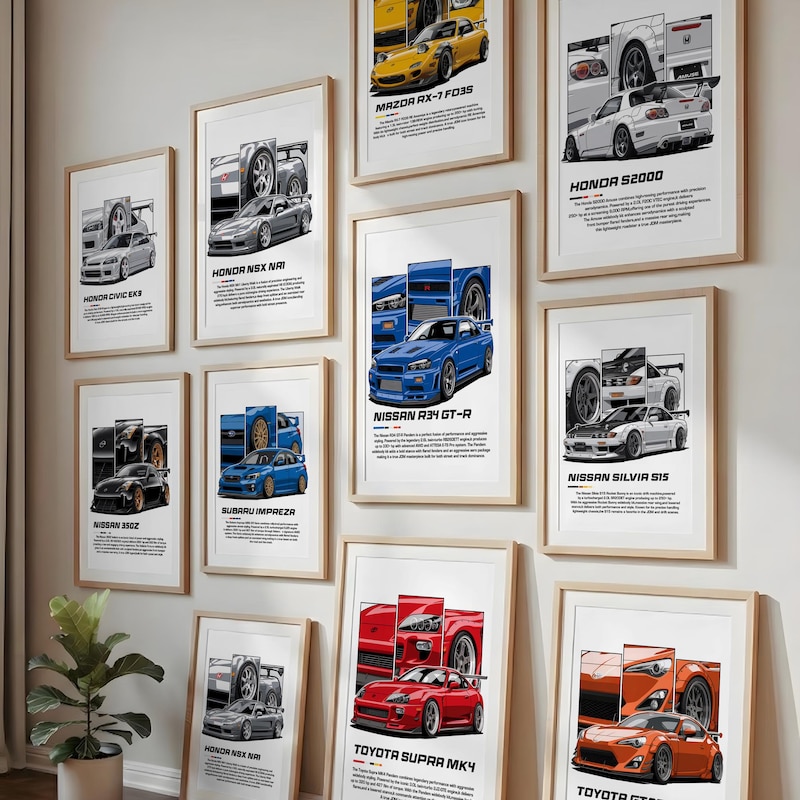 Car Wall Art. Jdm - Etsy UK