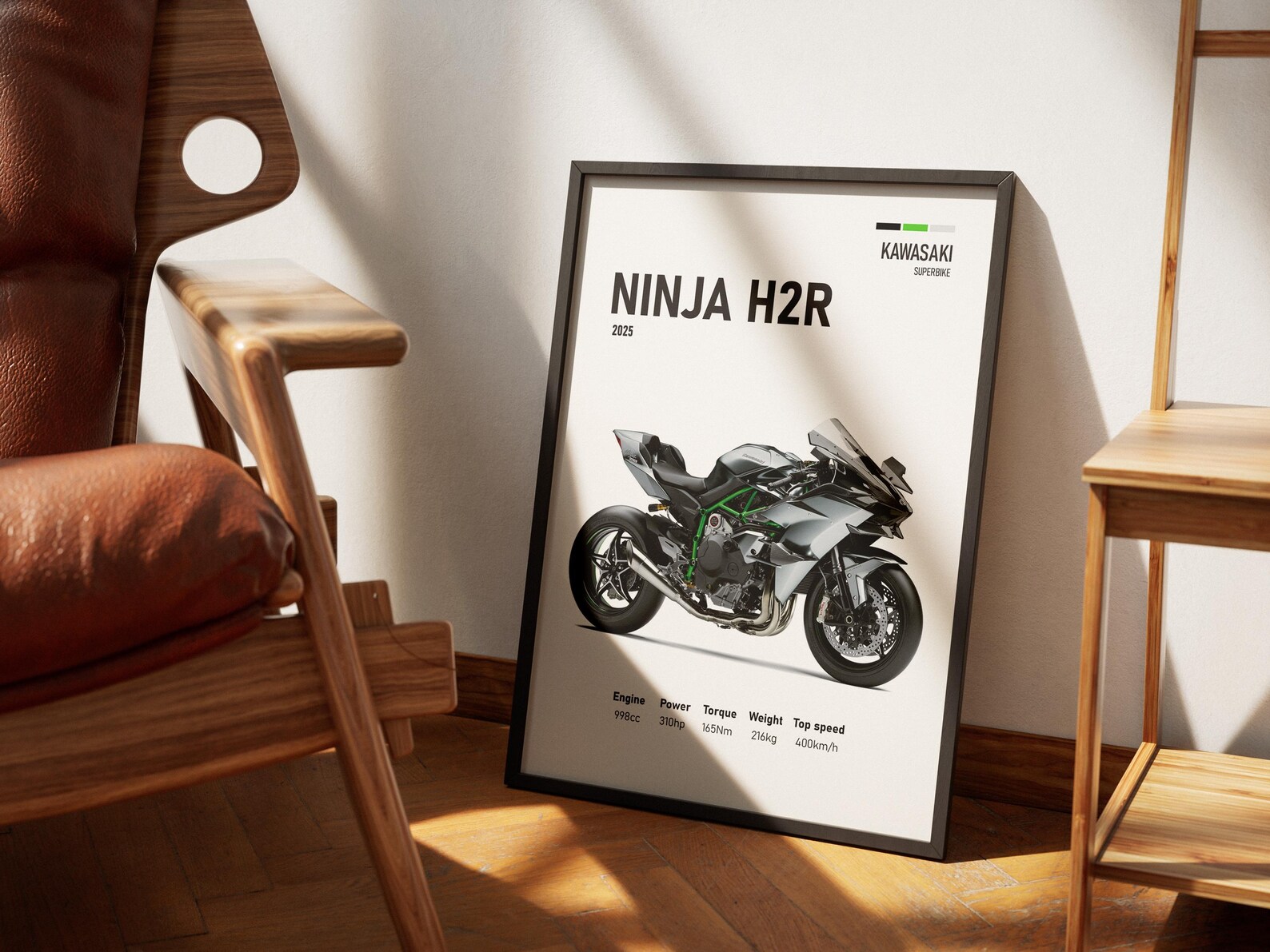 2025 Kawasaki Ninja H2R Poster | Supercharged Digital Print | Ultimate ...