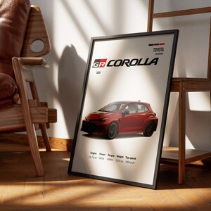 2025 Toyota GR Corolla Poster | Hot Hatch Artwork | Perfect Gift for ...