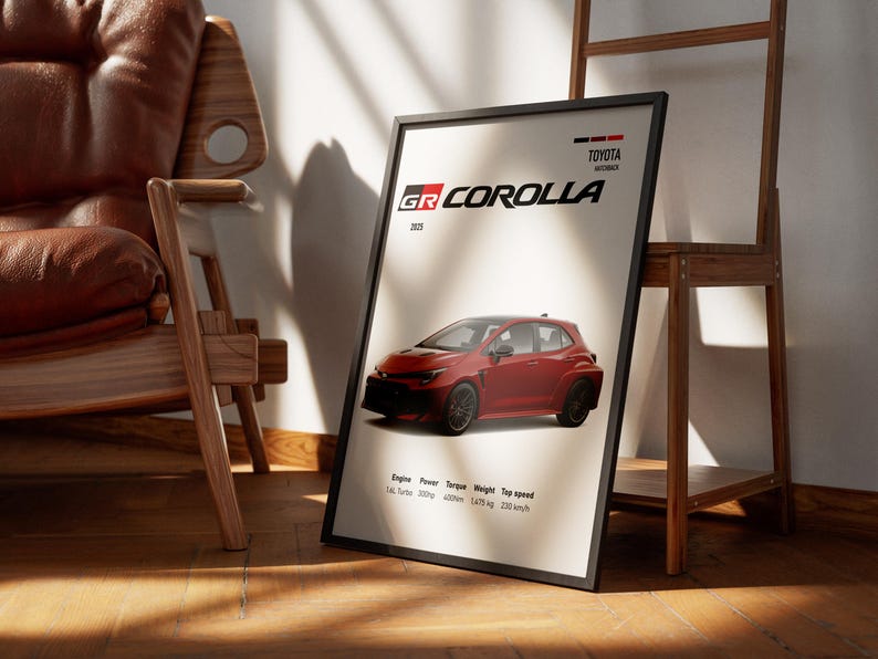 2025 Toyota GR Corolla Poster | Hot Hatch Artwork | Perfect Gift for ...