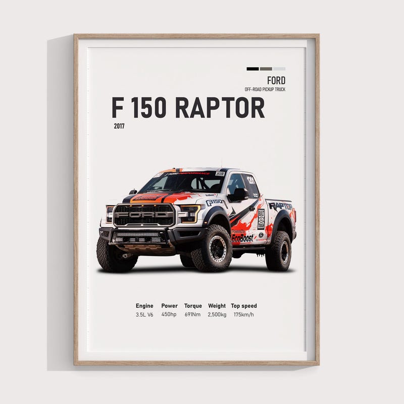 Ford Raptor Digital Poster - Etsy