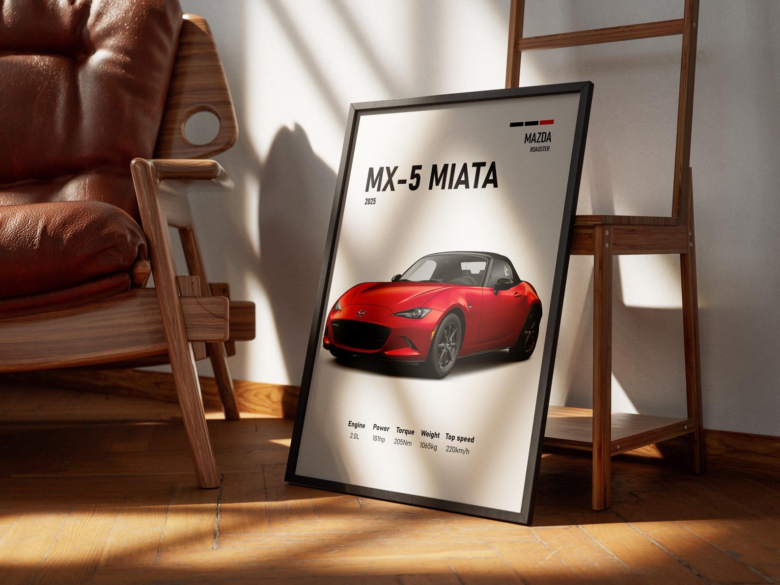 2025 Mazda MX-5 Miata Printable Car Poster | Digital Art for JDM Fans ...