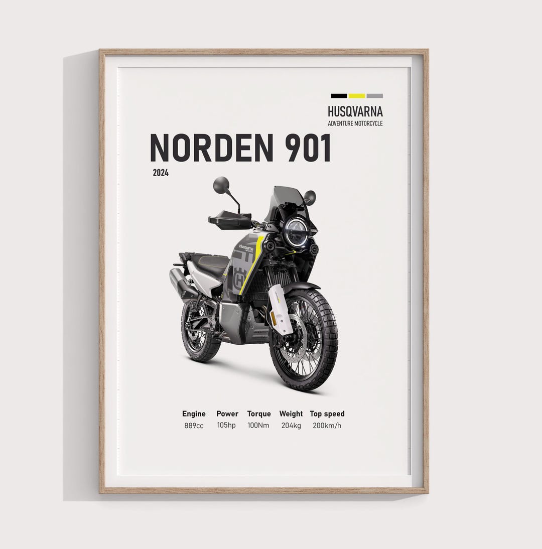 2024 Husqvarna Norden 901 Poster | Printable Bike Art | Adventure ...