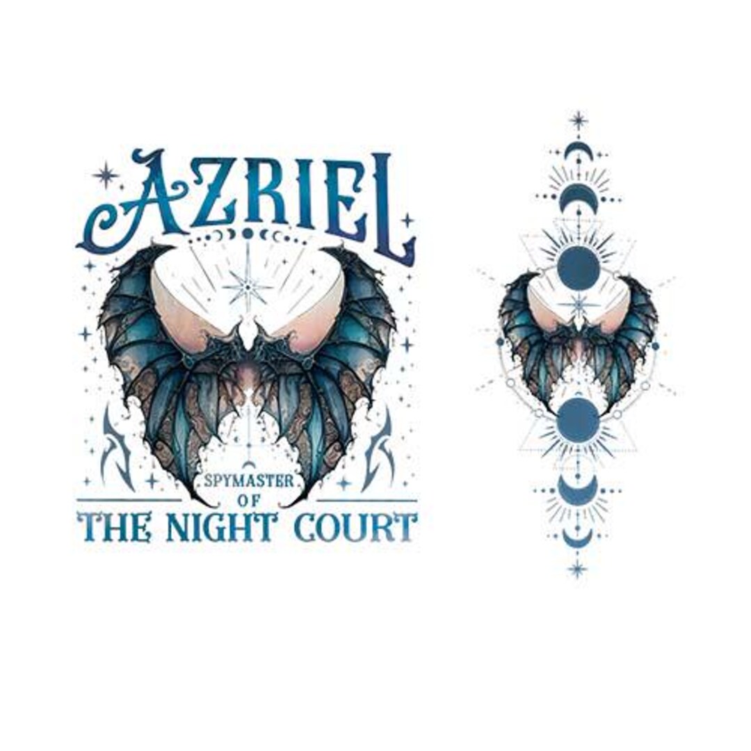 Shadowsinger Night Court PNG, Azriel SJM Book Merch Inspired, the Bat ...