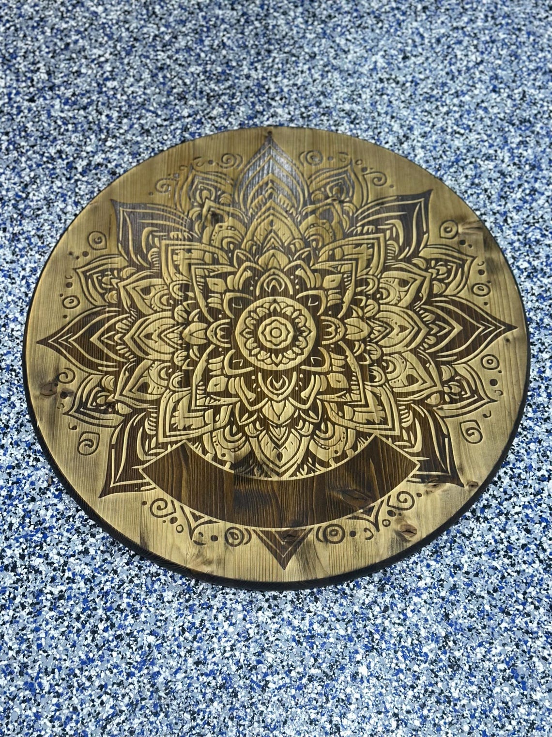 Wooden Mandala Engraving - Etsy
