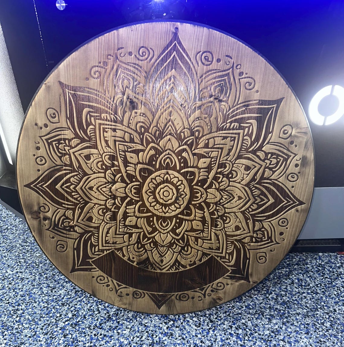 Wooden Mandala Engraving - Etsy