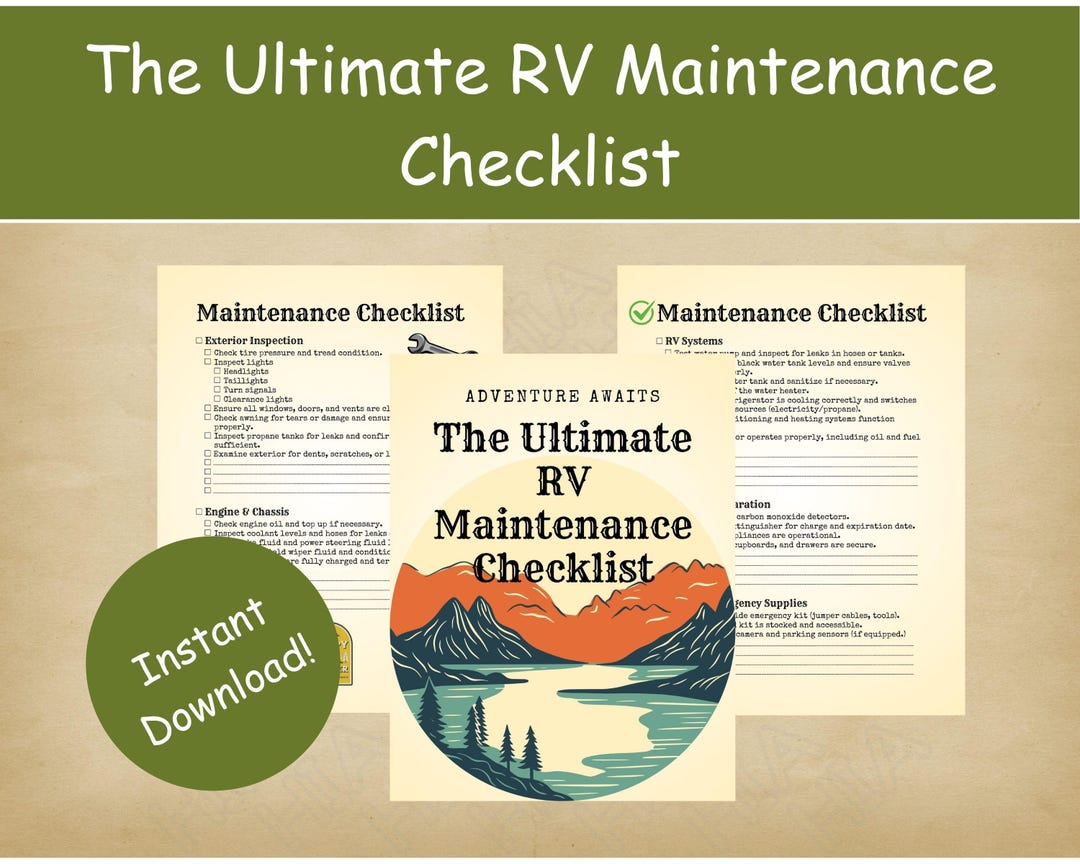 RV Maintenance Checklist | RV Maintenance | Travel Trailer Maintenance ...