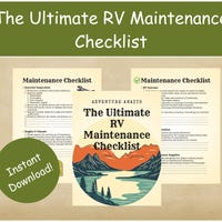 RV Maintenance Checklist Printable | RV Repair Log and Service Tracker ...