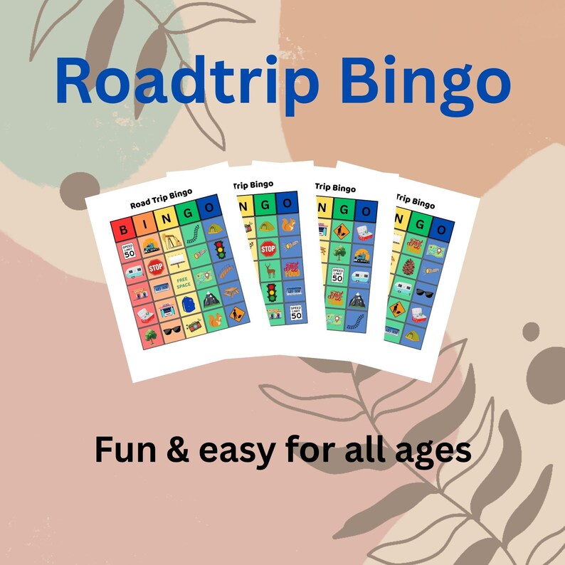 Kids Camping Activity Pack – Printable Road Trip Games, Bingo ...