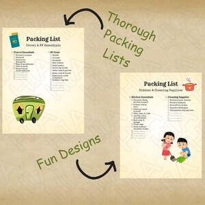 Camping Packing List Printable | Tent and RV Camping Checklist | Family ...