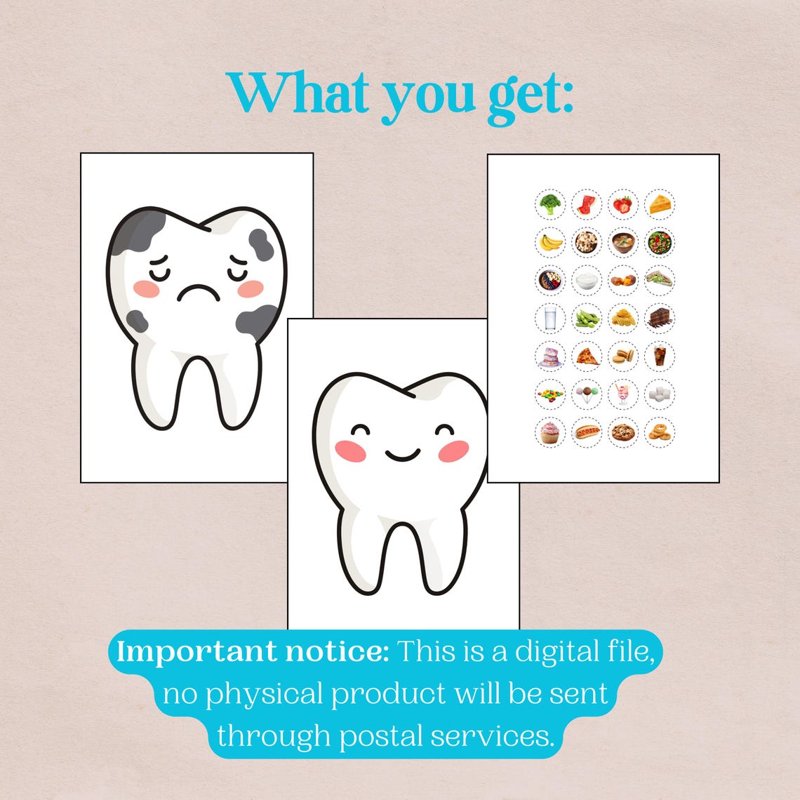 Dental Health Preschool Printable Activity for Kids, Teeth Brushing ...