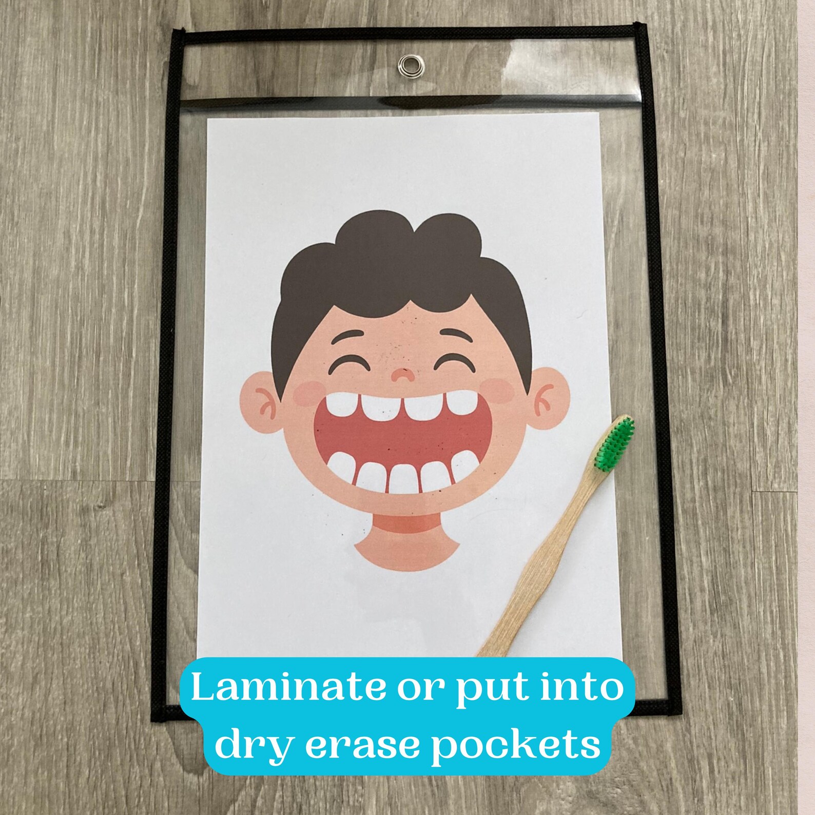 Brush Teeth Printable Activity for Kids Dentist Montessori Learning ...