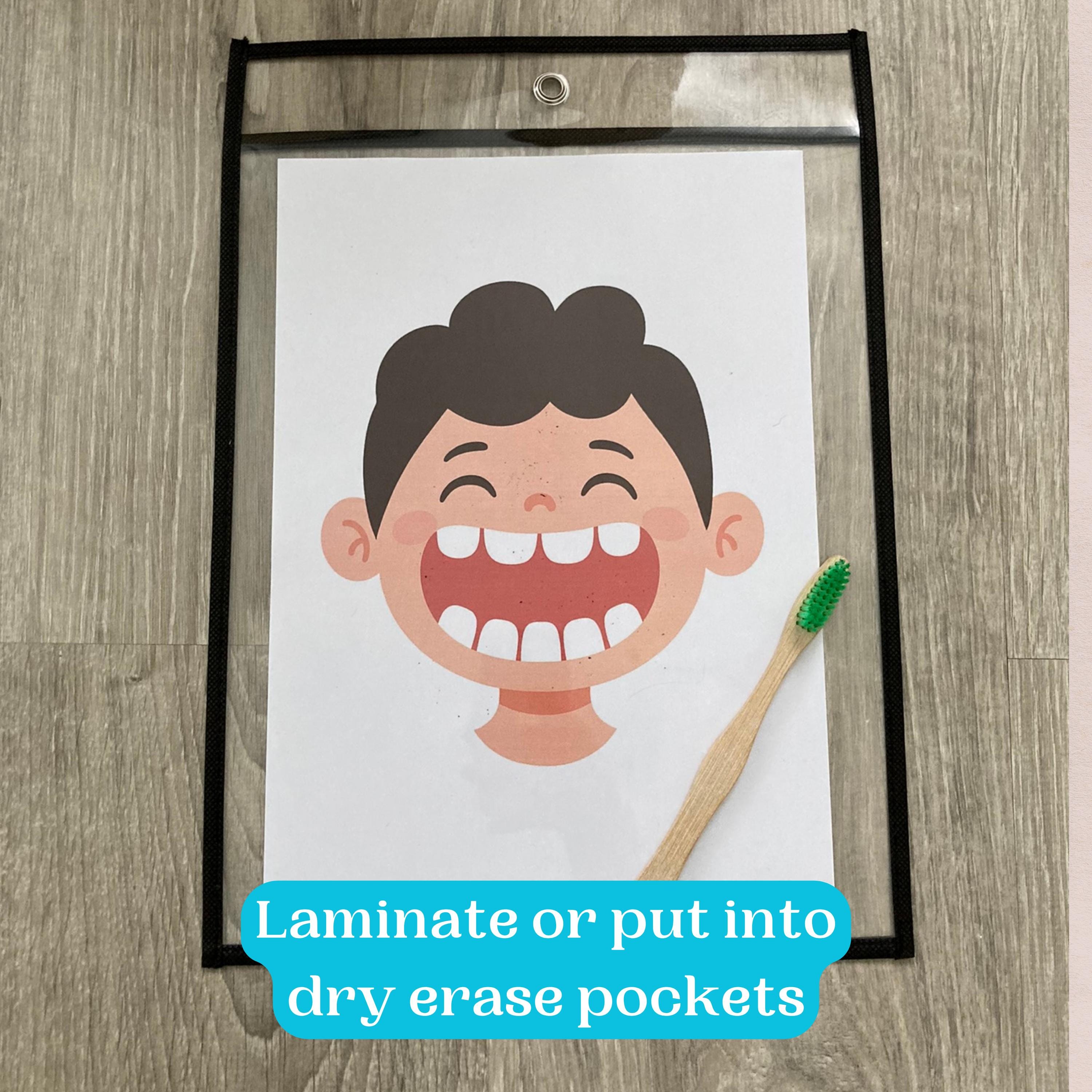 Brush Teeth Printable Activity for Kids Dentist Montessori Learning ...