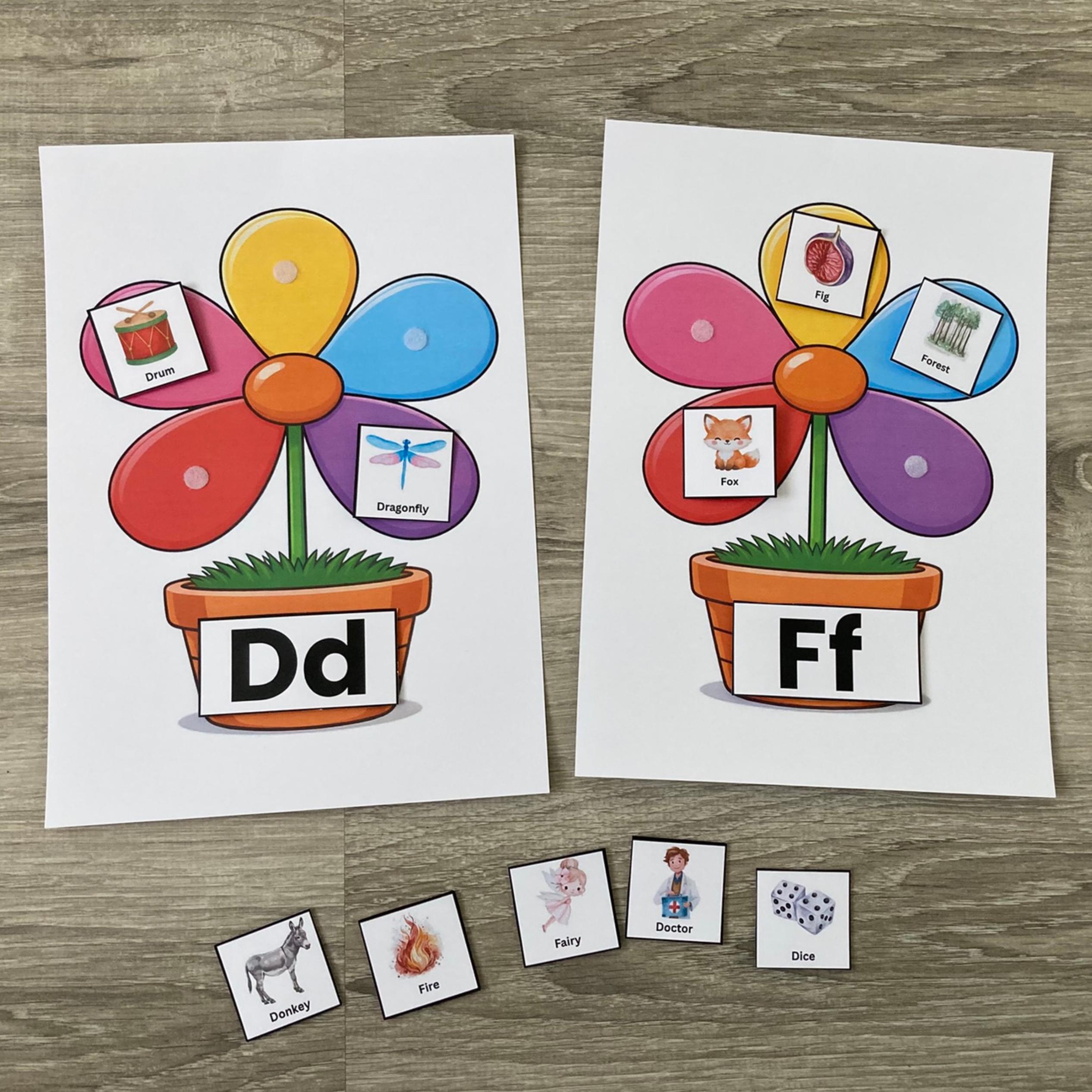 Alphabet Matching Game Printable ABC Letter Recognition Activity ...