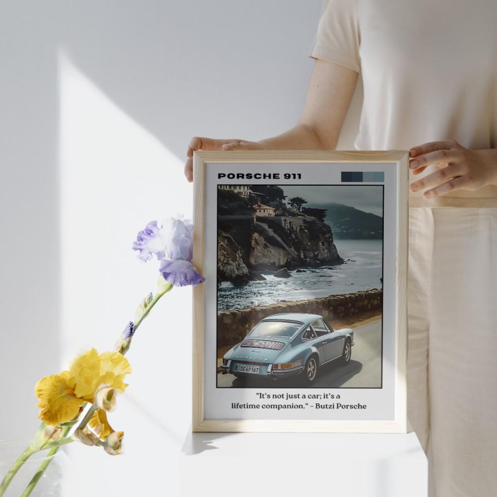 Classic Porsche 911 Style Poster, Vintage Porsche Print, German Car ...