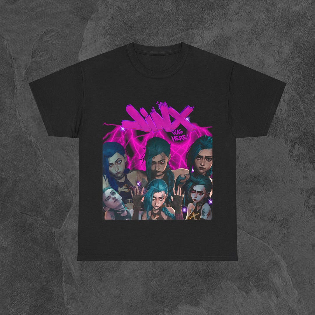 Jinx Arcane Tee, League of Legends Shirt, Pop Culture Merch, League of ...
