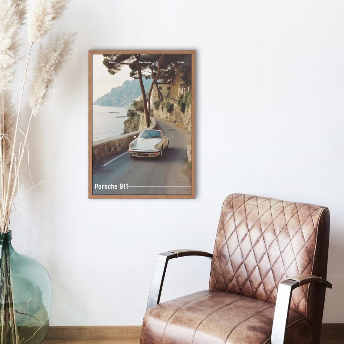 Classic Porsche 911 Poster, Vintage Car Print, Porsche Wall Art ...