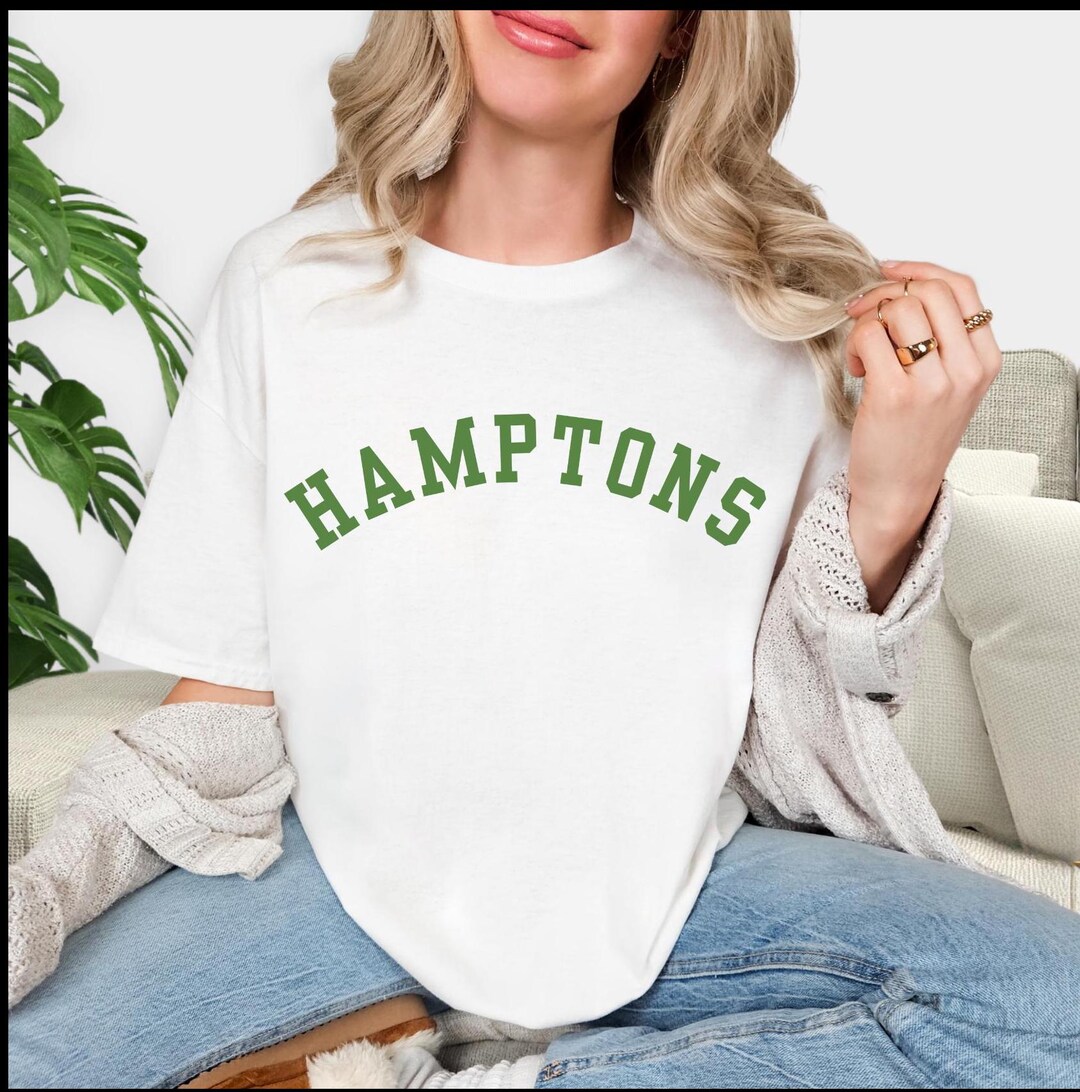 Beach Wear Hamptons Summer Shirt Soft Cotton Coastal Tee Graphic Design ...