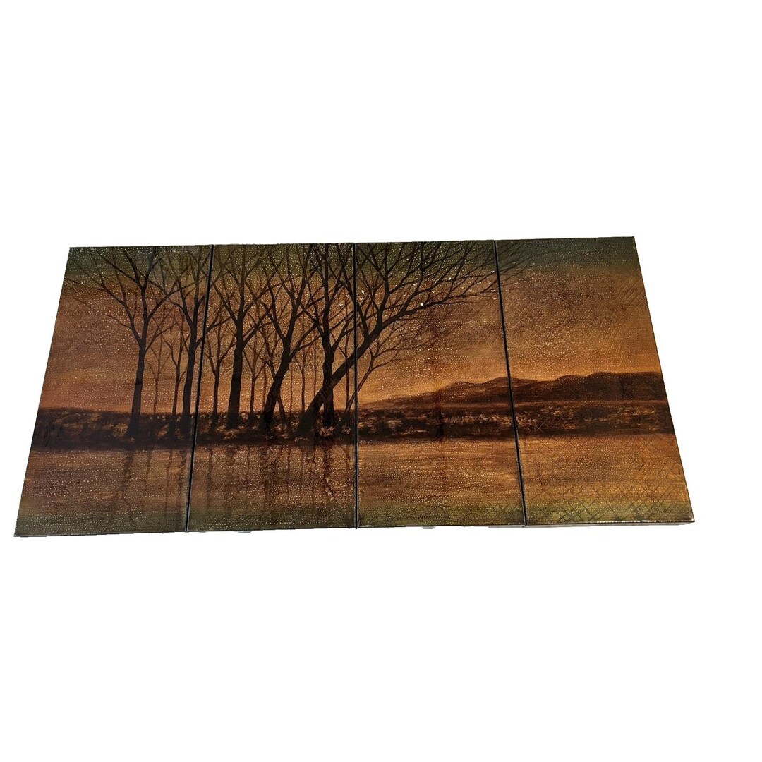 VTG Unique Carolyn Kinder Trees Canvas Wall Art "valley of Light Wall ...
