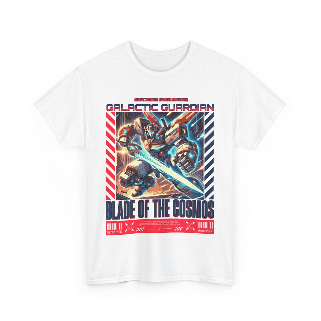 Galactic Guardian Mech T-shirt – Anime Mecha Robot Graphic Tee - Etsy