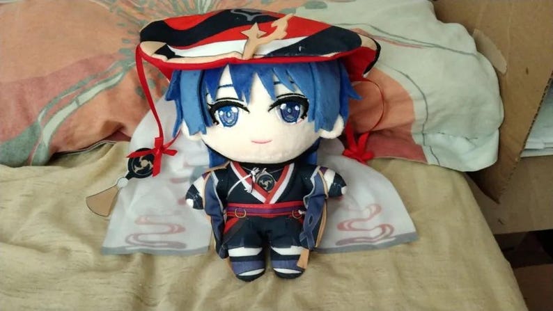 Anime Game Genshin Impact Scaramouche Cat Plush Doll Pillow Cosplay - Etsy