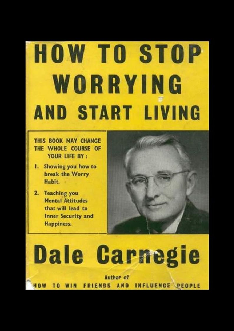 How to Stop Worrying and Start Living - Etsy