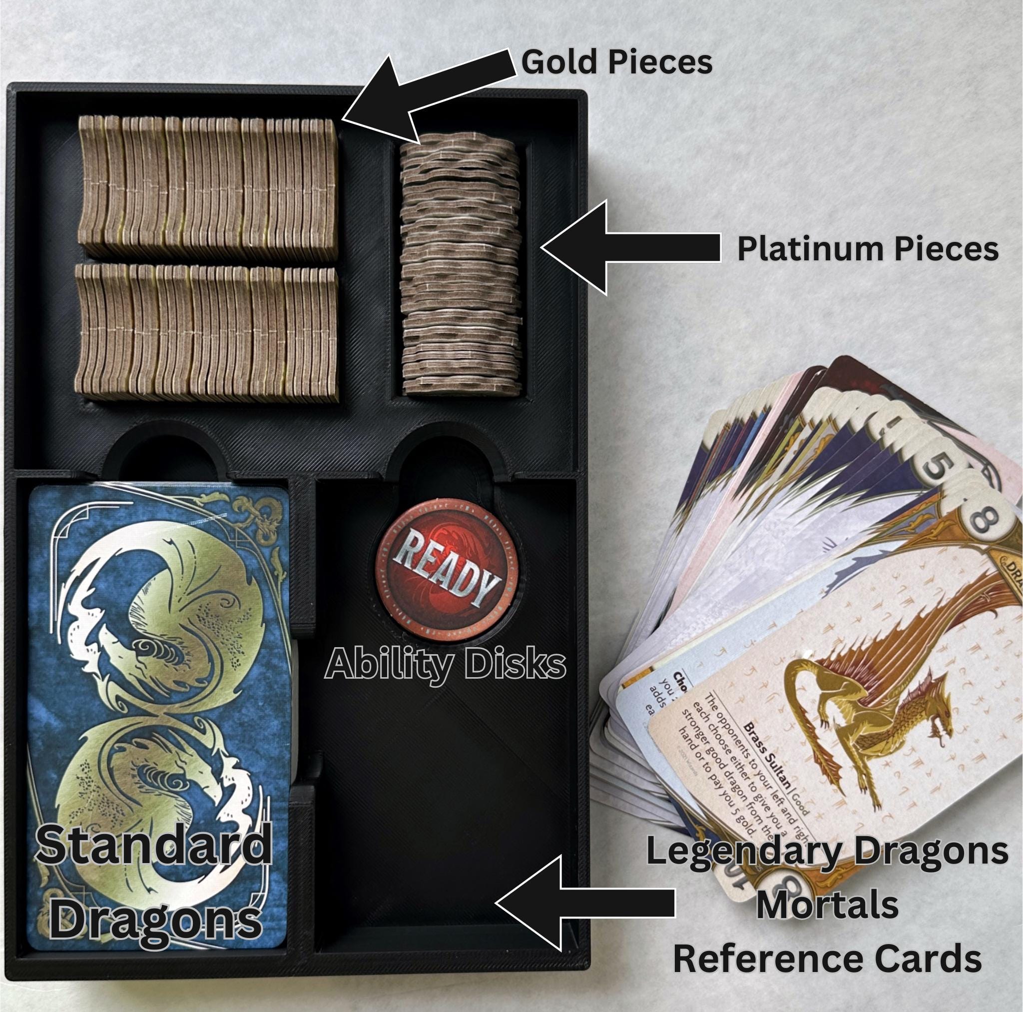 Three Dragon Ante Legendary Edition Organizer | 3DA Insert - Etsy
