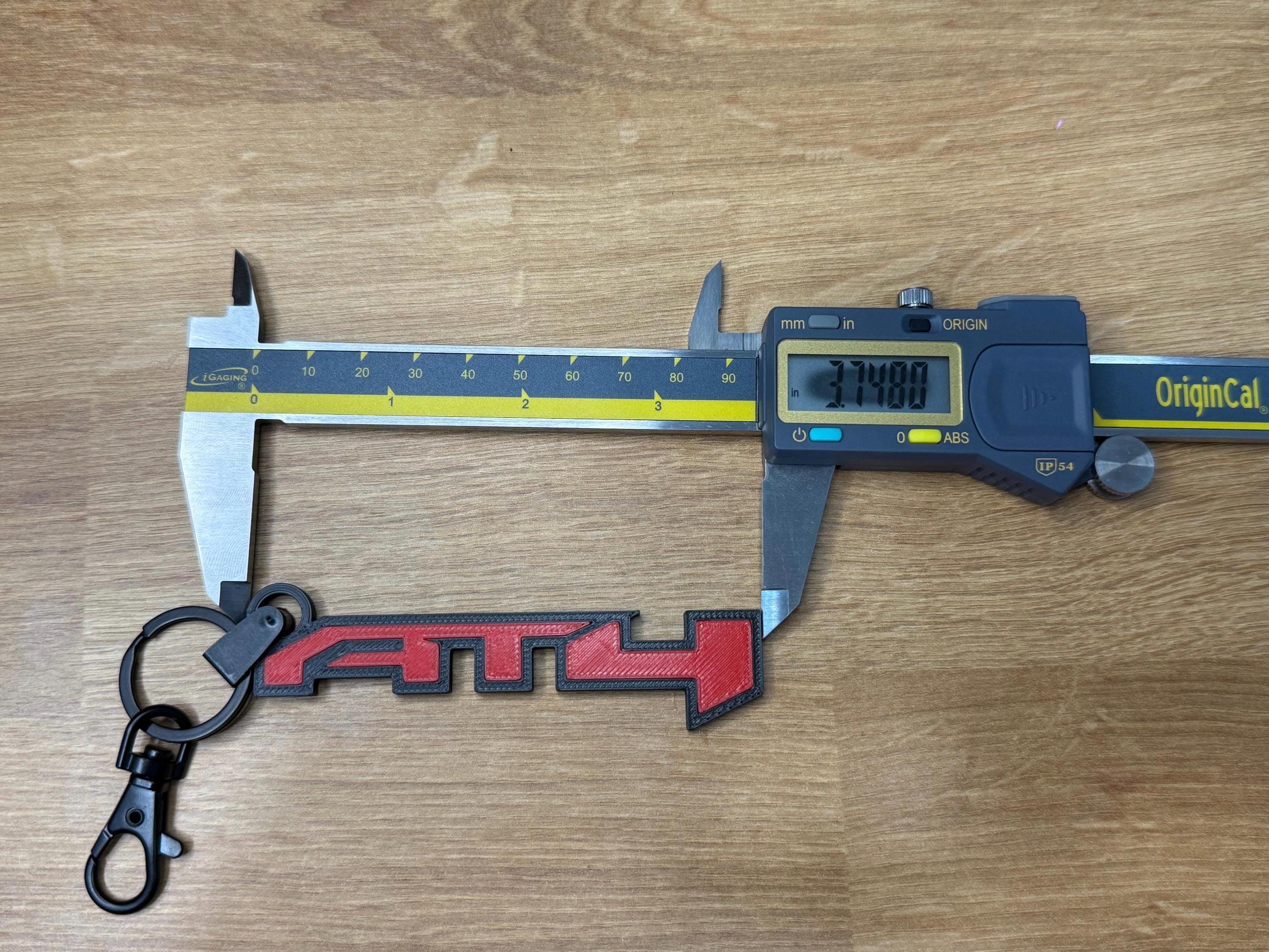 GMC AT4 Logo Keychain (set of 2) – Glow in the Dark Key Chain for Truck ...