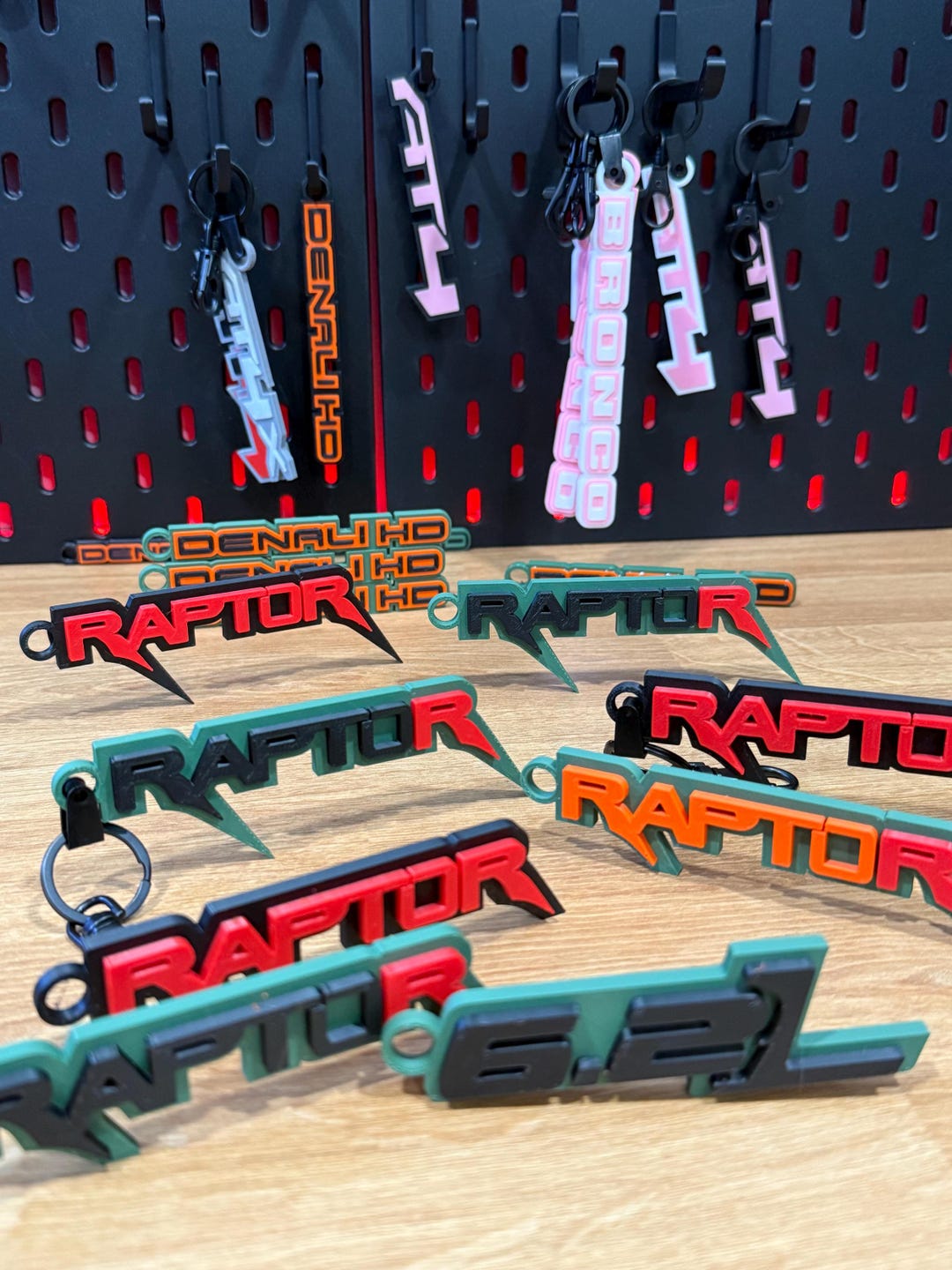 Ford Raptor Keychain Set: Glow-in-the-dark Truck Accessories - Etsy