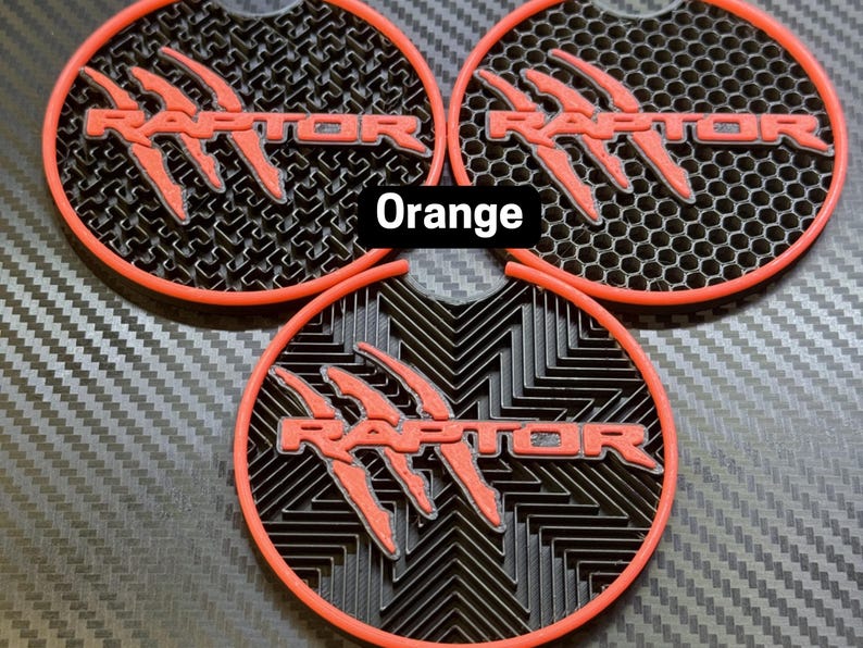 Ford Raptor Coasters: Custom Fit Cup Holder Inserts, Glow or Non-glow ...