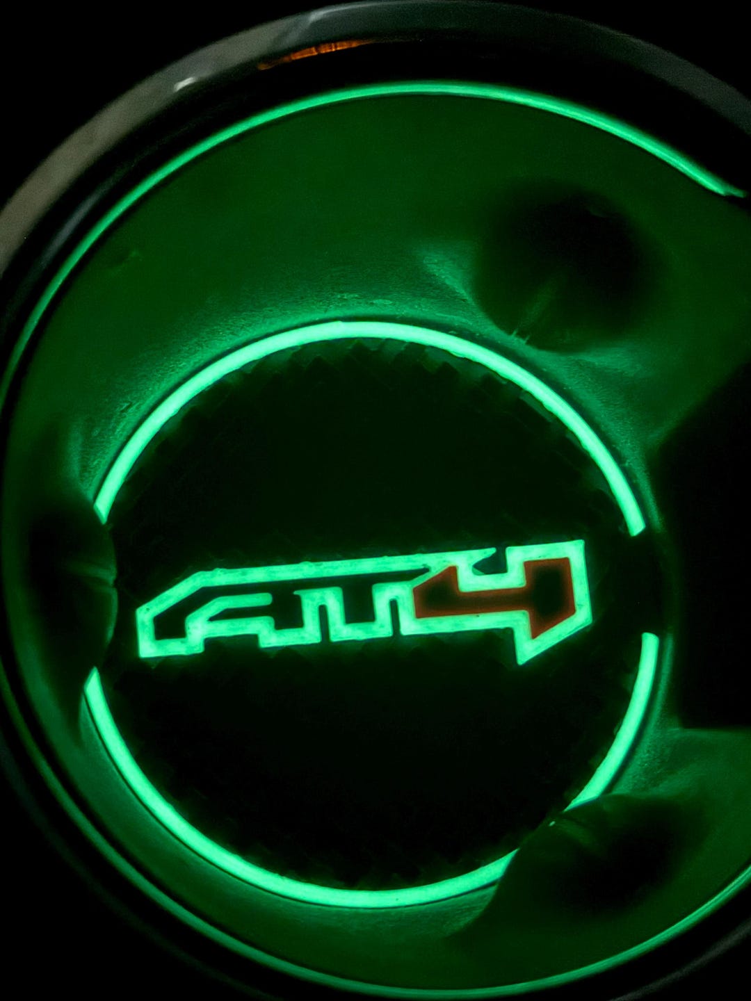 GMC AT4 Coasters: Custom Fit Cup Holder Inserts - Glow & Non-glow - Etsy