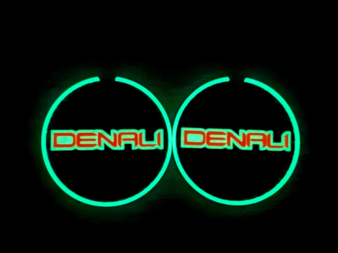 Glow-in-the-dark GMC Denali Cup Holder Coasters (set of 2) - 2015-2025 ...
