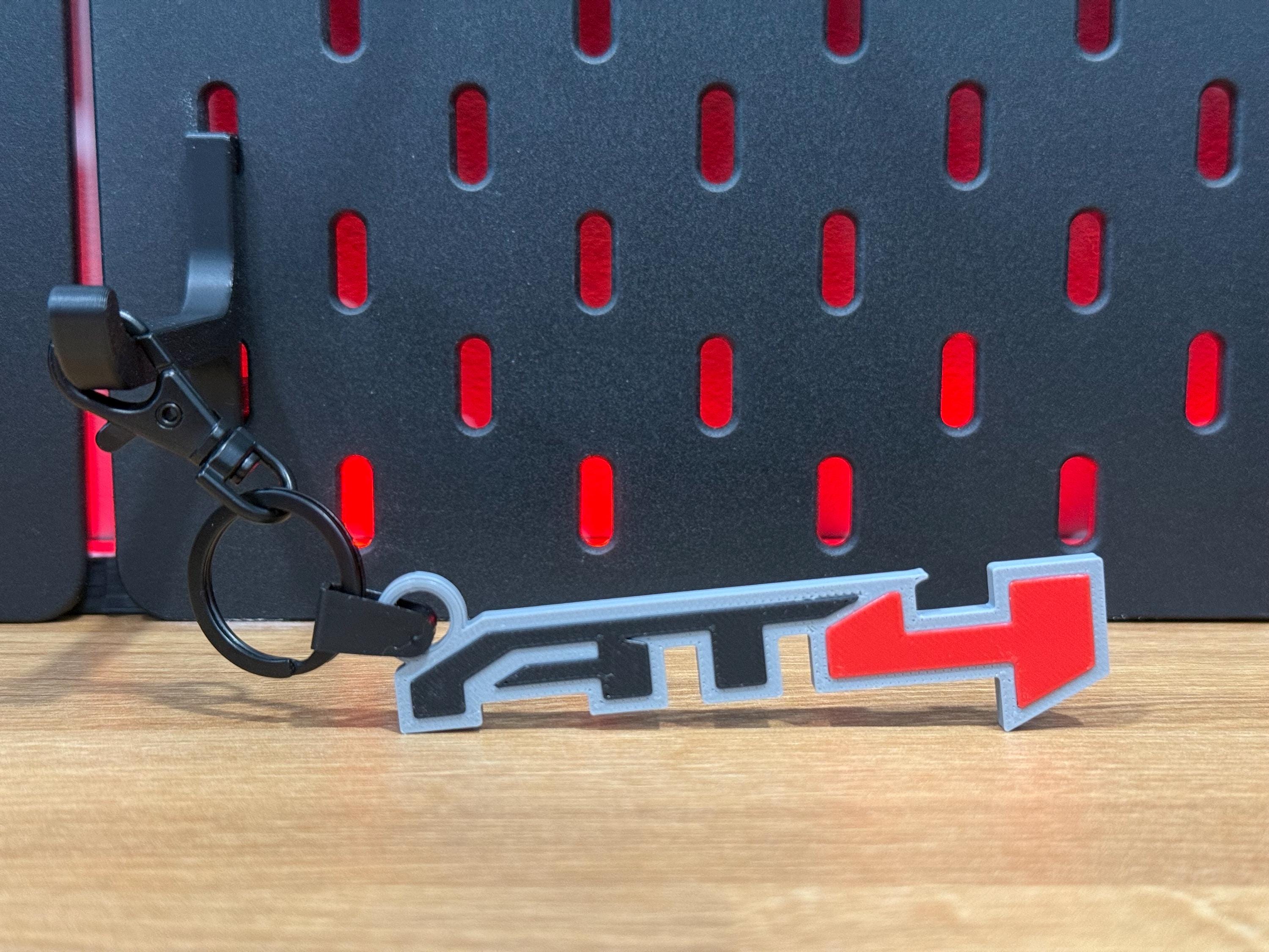 GMC AT4 Logo Keychain (set of 2) – Glow in the Dark Key Chain for Truck ...