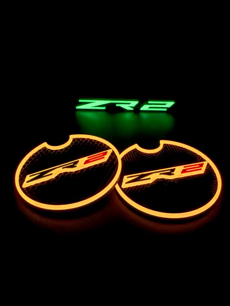 ZR2 Truck Coasters (set of 2): Glow-in-the-dark Chevy Silverado ...