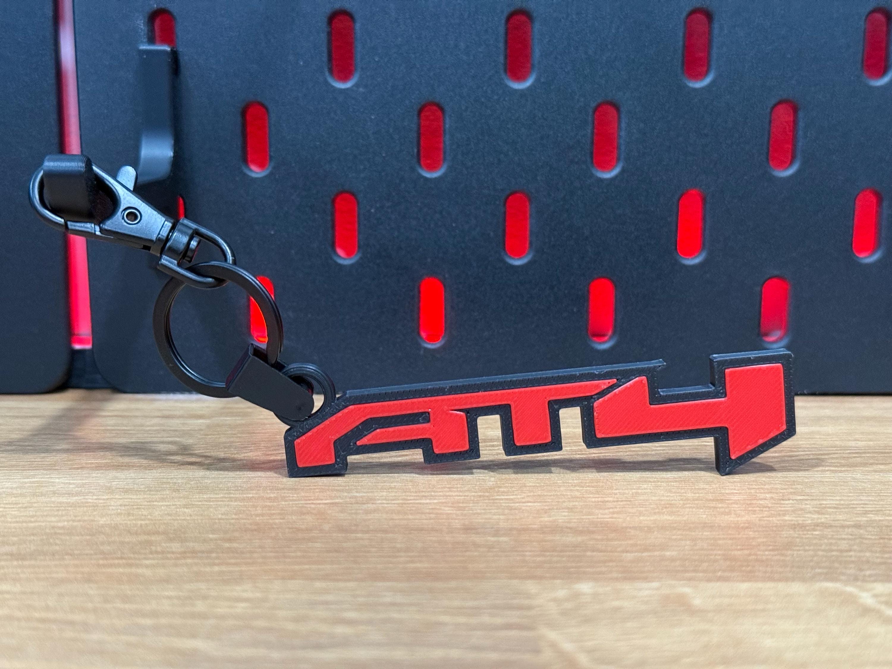 GMC AT4 Logo Keychain (set of 2) – Glow in the Dark Key Chain for Truck ...